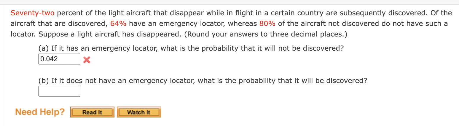 Solved Seventy-two percent of the light aircraft that | Chegg.com