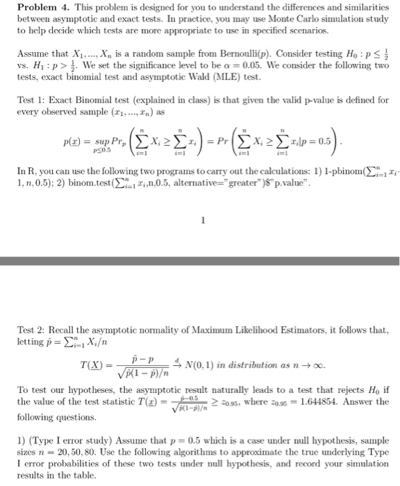 Solved Problem 4. This proble is designed for you to | Chegg.com