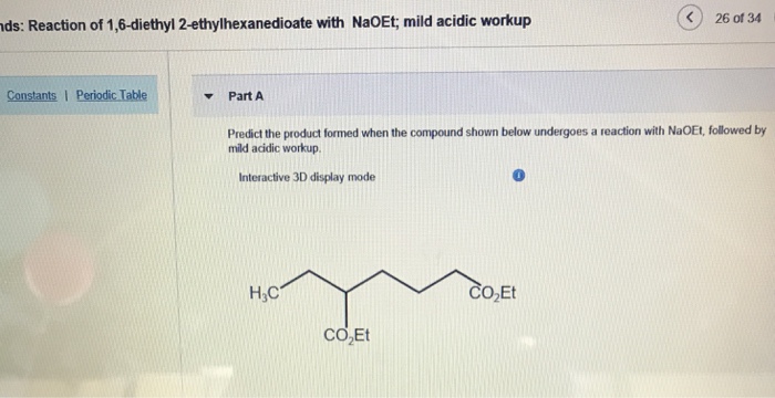 Solved ds: Reaction of 1,6-diethyl 2-ethylhexanedioate with | Chegg.com