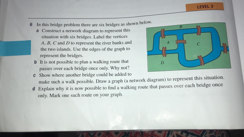 Solved LEVEL 3 shown below. 6 In this bridge problem there | Chegg.com