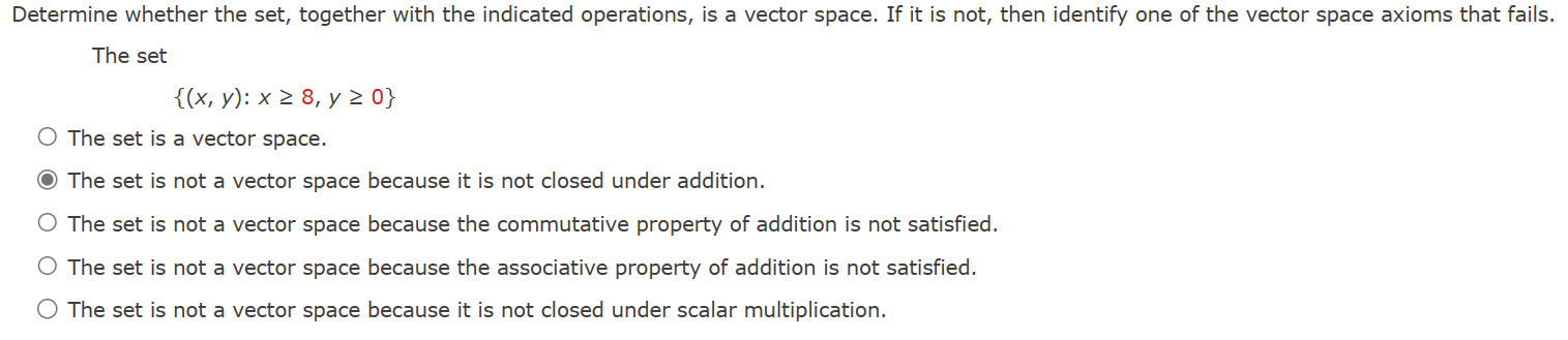 Solved Determine whether the set, together with the | Chegg.com