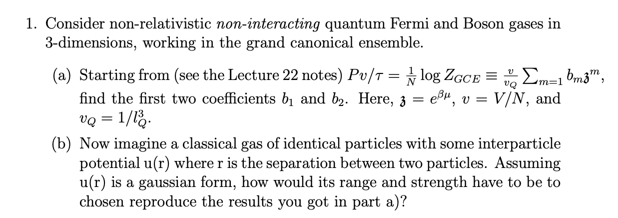Solved Consider non-relativistic non-interacting quantum | Chegg.com