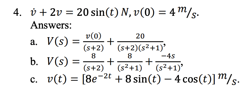 Solved For each of the first-order EOM show below, a. | Chegg.com