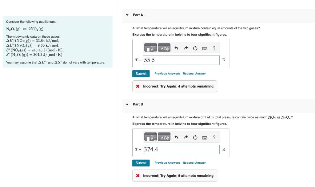Solved X Incorrect; Try Again; 4 attempts remaining Consider | Chegg.com