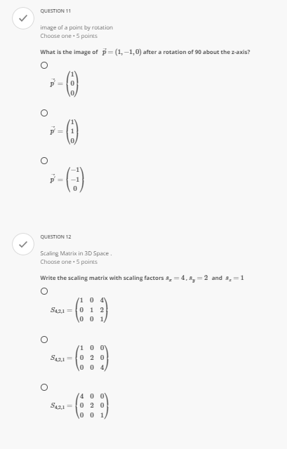 Solved QUESTION 1 Select the mappings that are linear | Chegg.com