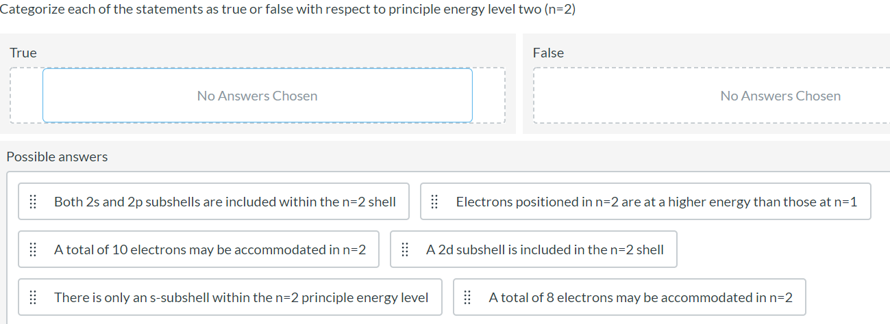 Solved Categorize each of the statements as true or false | Chegg.com