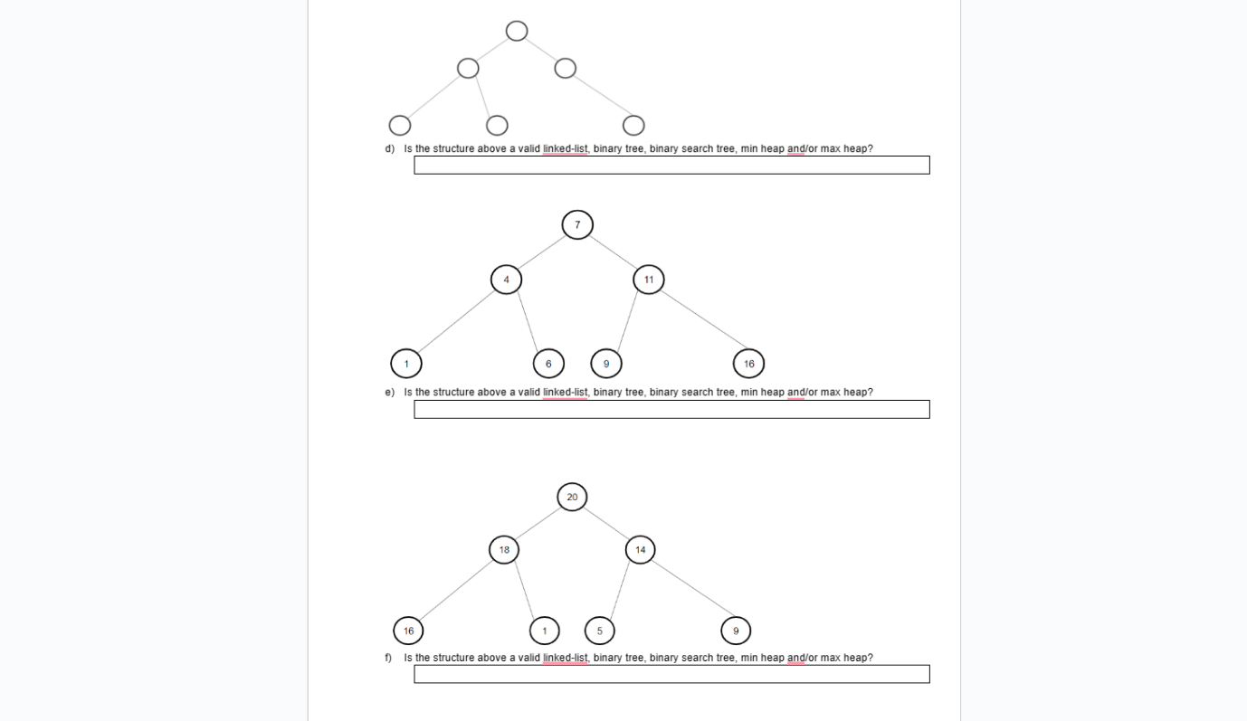 Section II: Structure For the questions below, state | Chegg.com