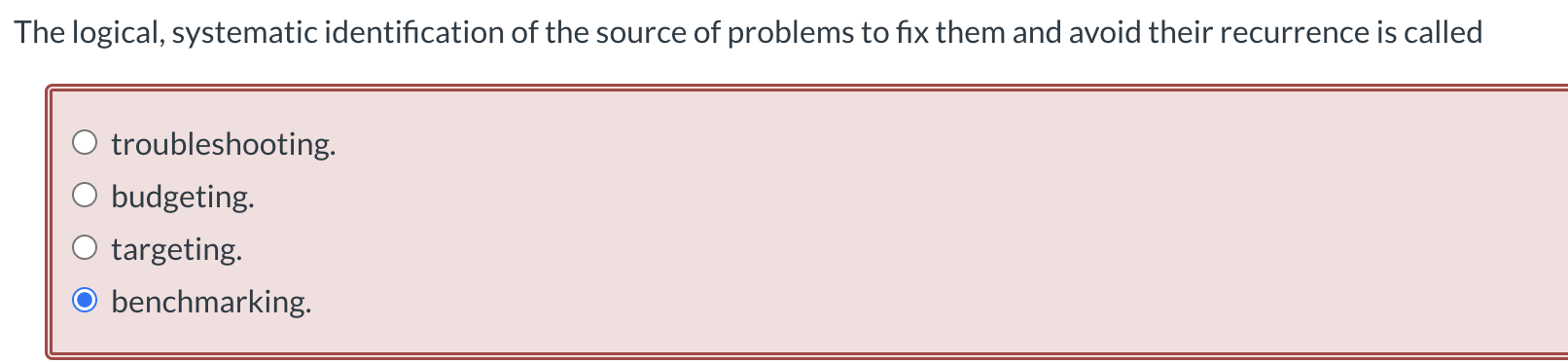 Solved The logical, ﻿systematic identification of the source | Chegg.com