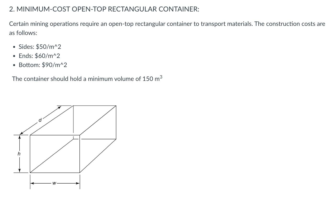Solved Do Not Solve Only Determine The Design Variables 