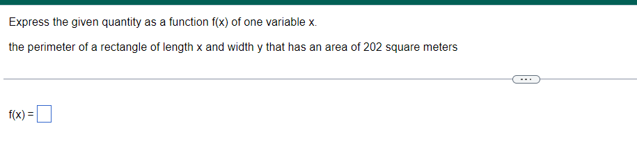 Solved Express the given quantity as a function f(x) of one | Chegg.com