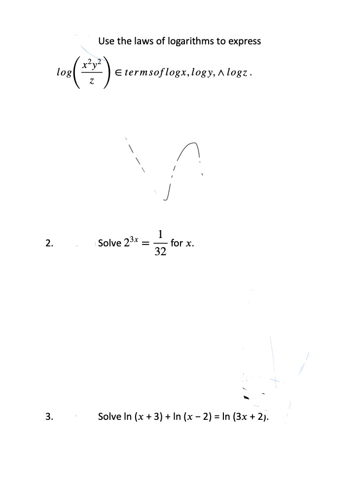 Solved Use the laws of logarithms to expresslog(x2y2z)in | Chegg.com