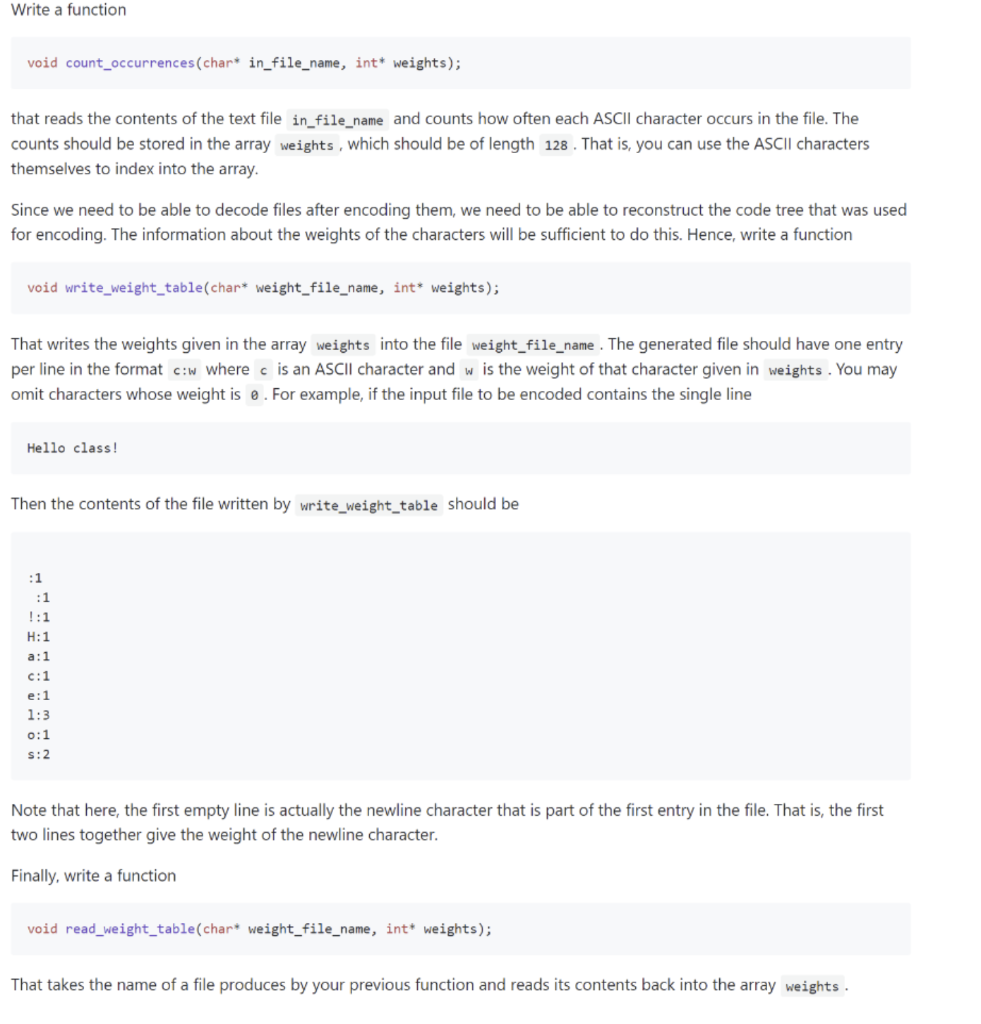 Write a function void count_occurrences (char* | Chegg.com