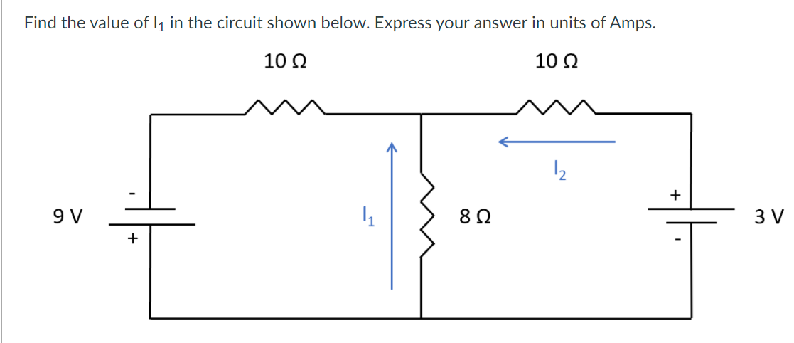 Solved Find the value of l1 in the circuit shown below. | Chegg.com