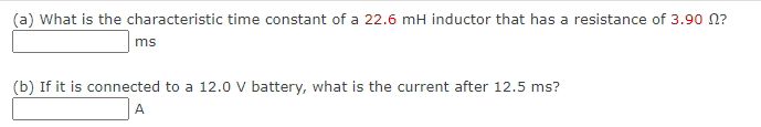 Solved (a) What is the characteristic time constant of a | Chegg.com