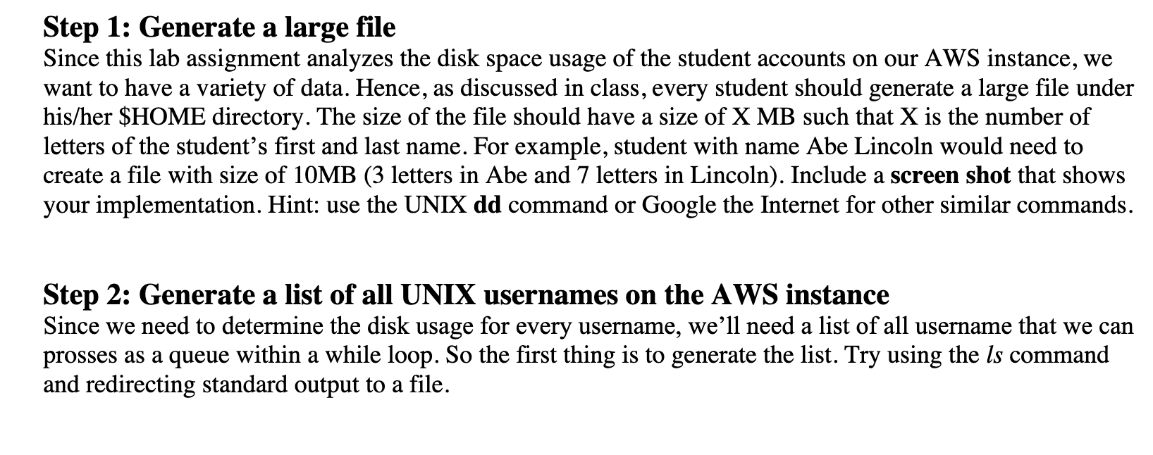 Solved Subject: Shell Programming Please include | Chegg.com
