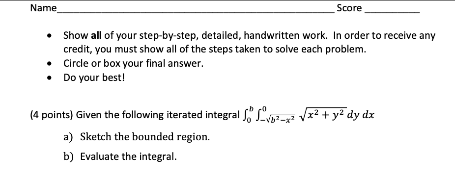 Solved Show all of your step-by-step, | Chegg.com