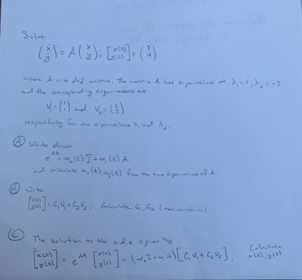 Solved Solve (A)-A(3) where it is a 2x2 matrise. The matrix | Chegg.com