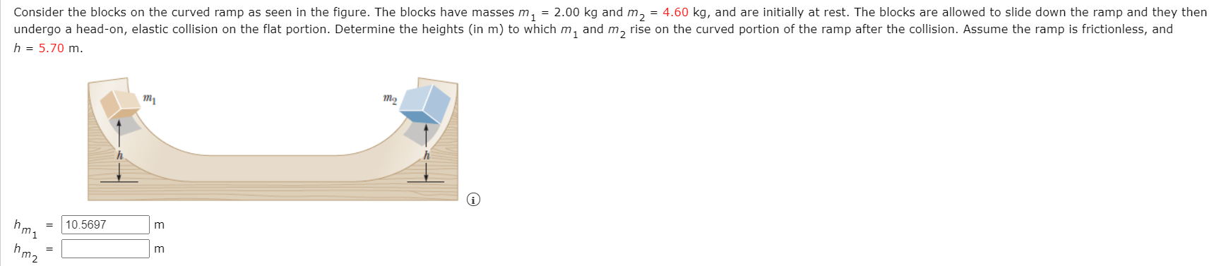 Solved Consider the blocks on the curved ramp as seen in the | Chegg.com