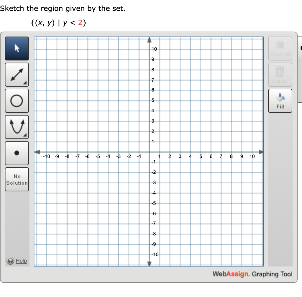 Solved Sketch the region given by the set. {(x, y) | y = 3} | Chegg.com