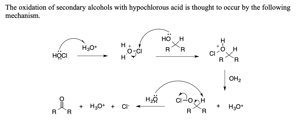 Solved Using the general mechanism for this oxidation as | Chegg.com
