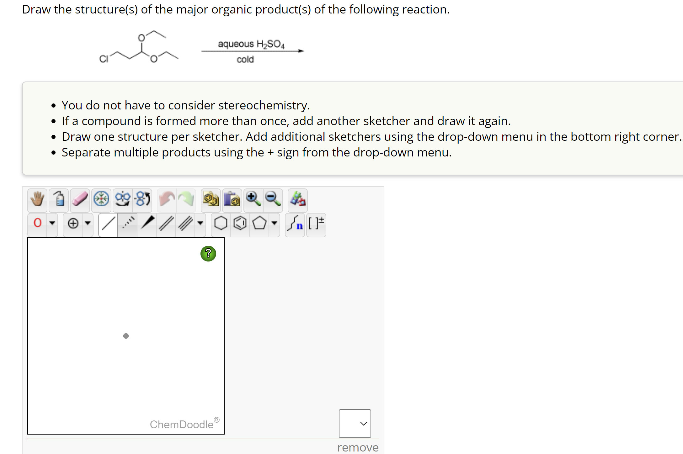 Solved Draw The Structure S Of The Major Organic Product S