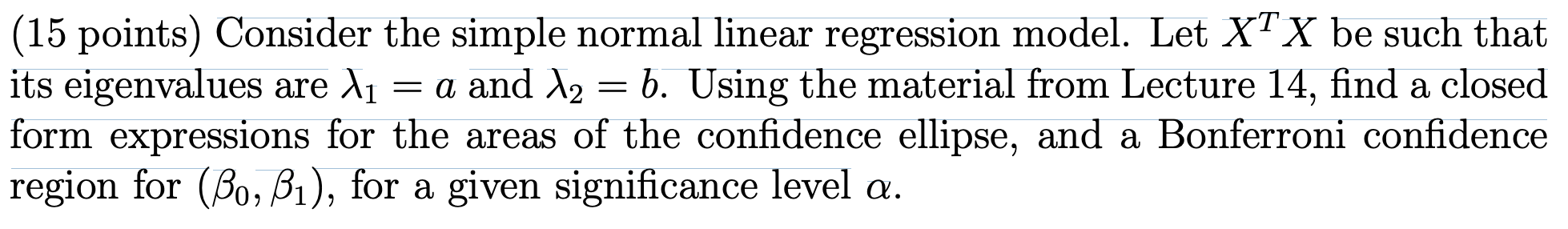 Consider the simple normal linear regression model. | Chegg.com