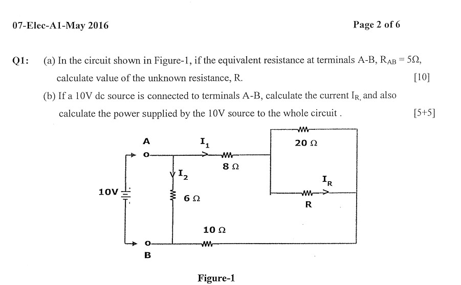 Solved Show me the steps to solve Q1: (a) ﻿In the circuit | Chegg.com