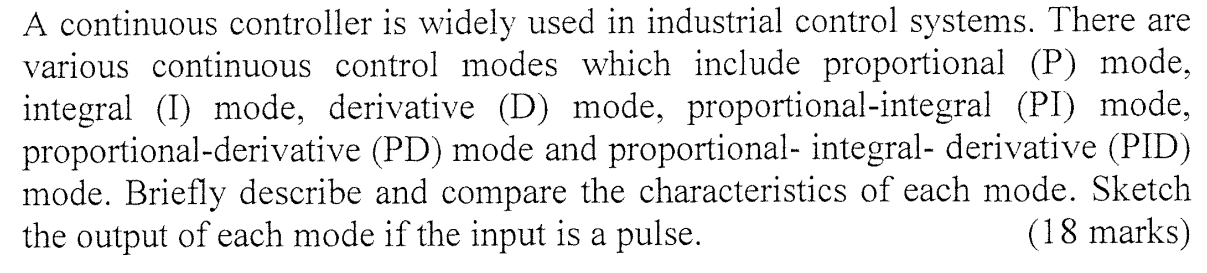 Solved A continuous controller is widely used in industrial | Chegg.com