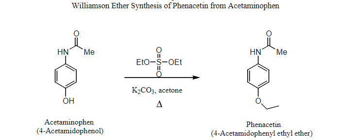 Solved Williamson Ether Synthesis of Phenacetin from | Chegg.com
