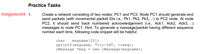 Solved Practice Tasks Create a network consisting of two | Chegg.com
