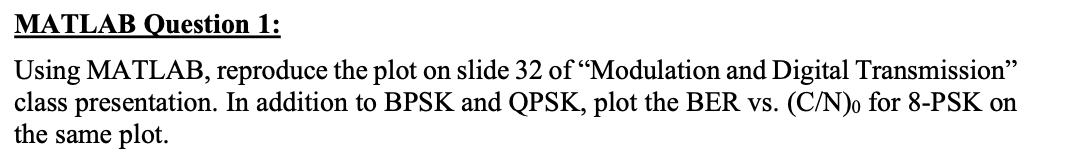 Solved Matlab Question 1 Using Matlab Reproduce The Plot 