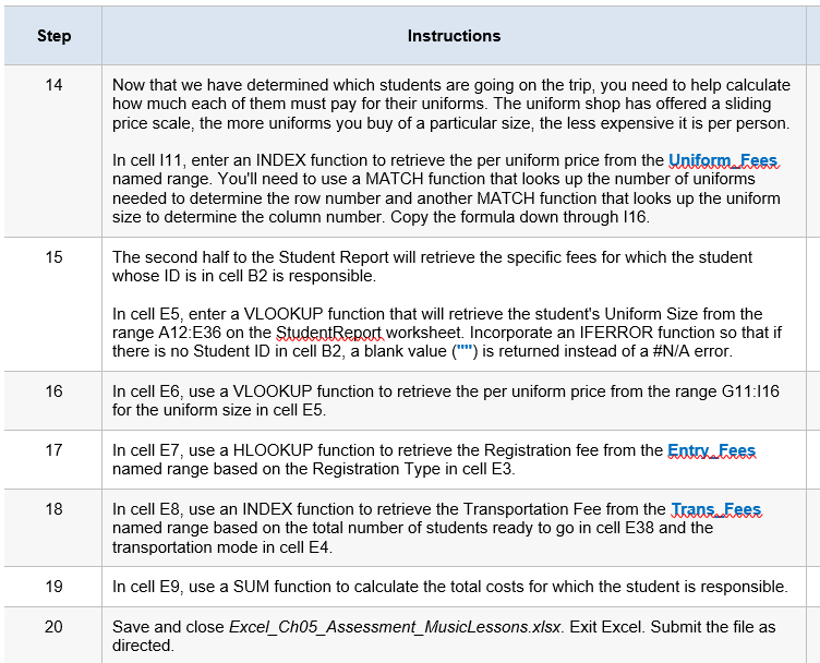 \begin{tabular}{|c|c|c|} \hline Step & Instructions & | Chegg.com