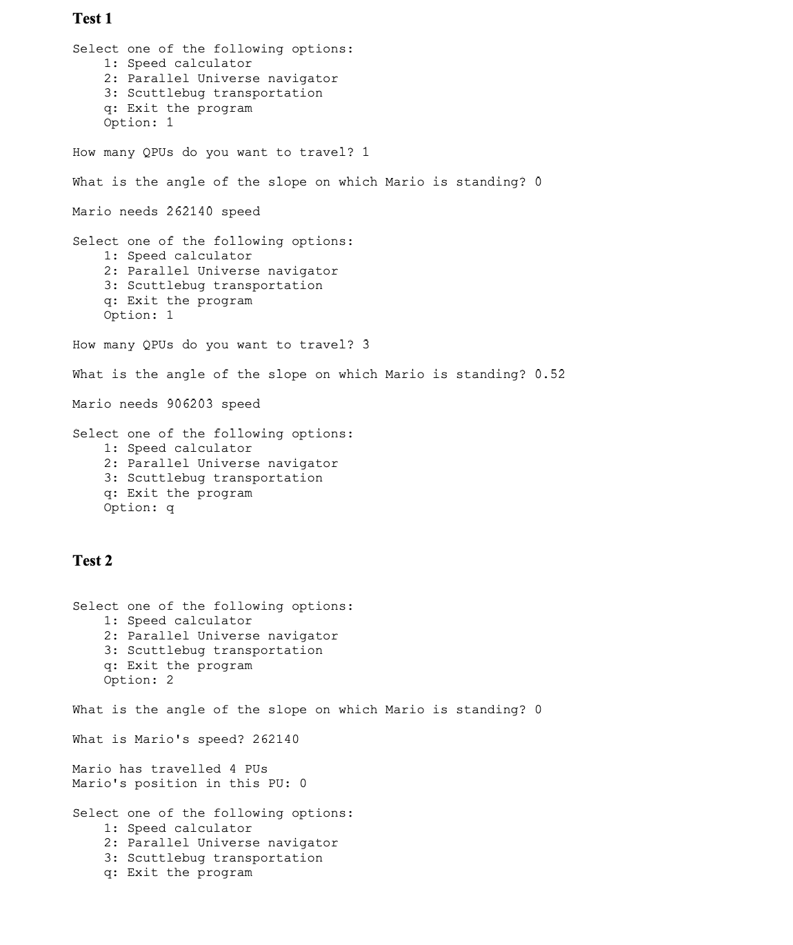 how can I make that code have those outcomes with the | Chegg.com
