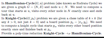 Solved In Hamiltonian-Cycle(G, u) problem (also known as | Chegg.com