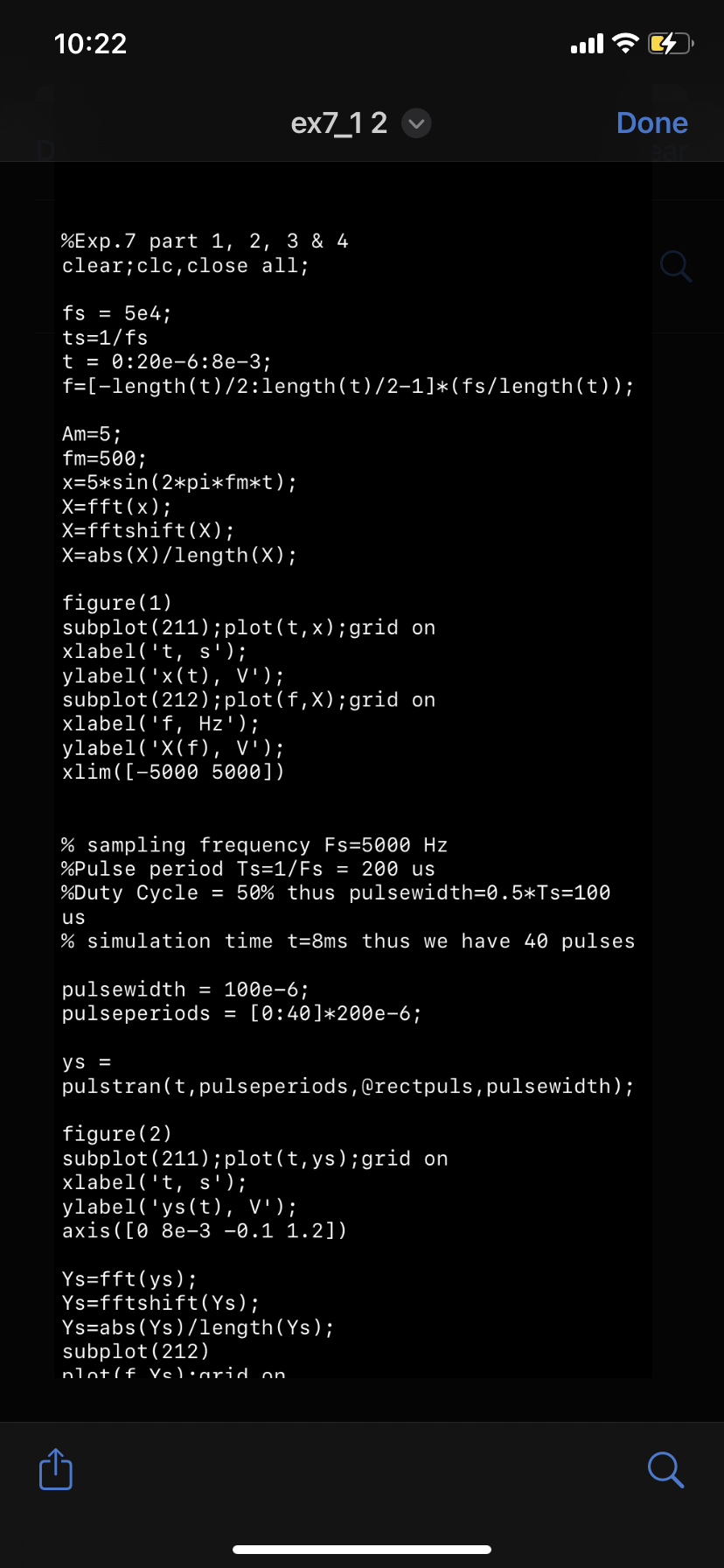 Solved EXPERIMENT 7 Sampling \& Quantization Using MATLAB | Chegg.com