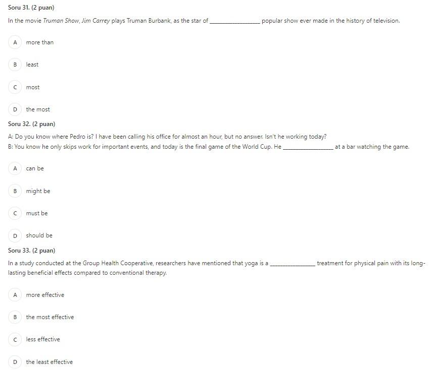 Solved In the movie Truman Show, Jim Carrey plays Truman | Chegg.com