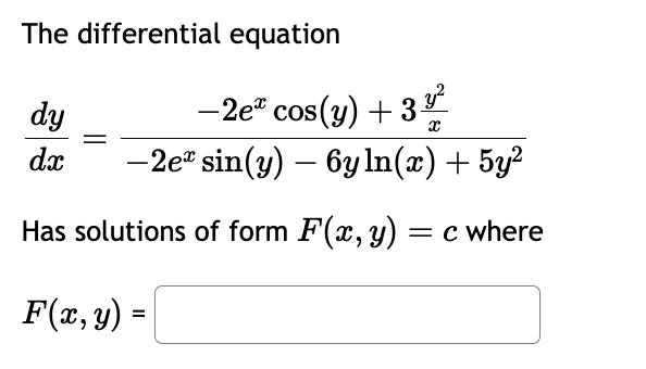 Solved The differential equation | Chegg.com