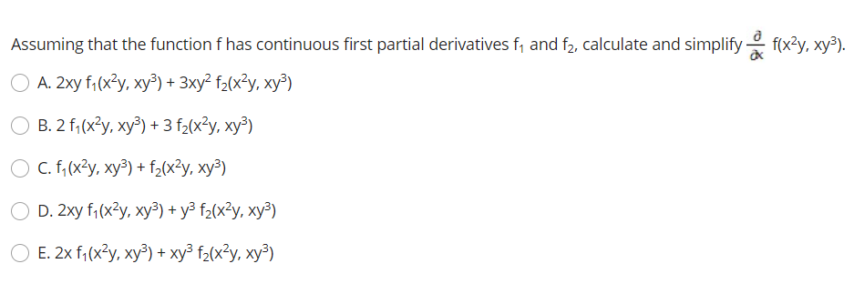 Solved Assuming that the function f has continuous first | Chegg.com
