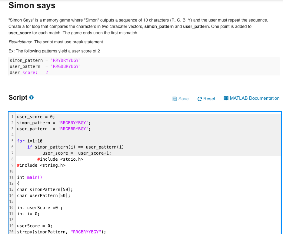 Solved Simon says "Simon Says" is a memory game where | Chegg.com