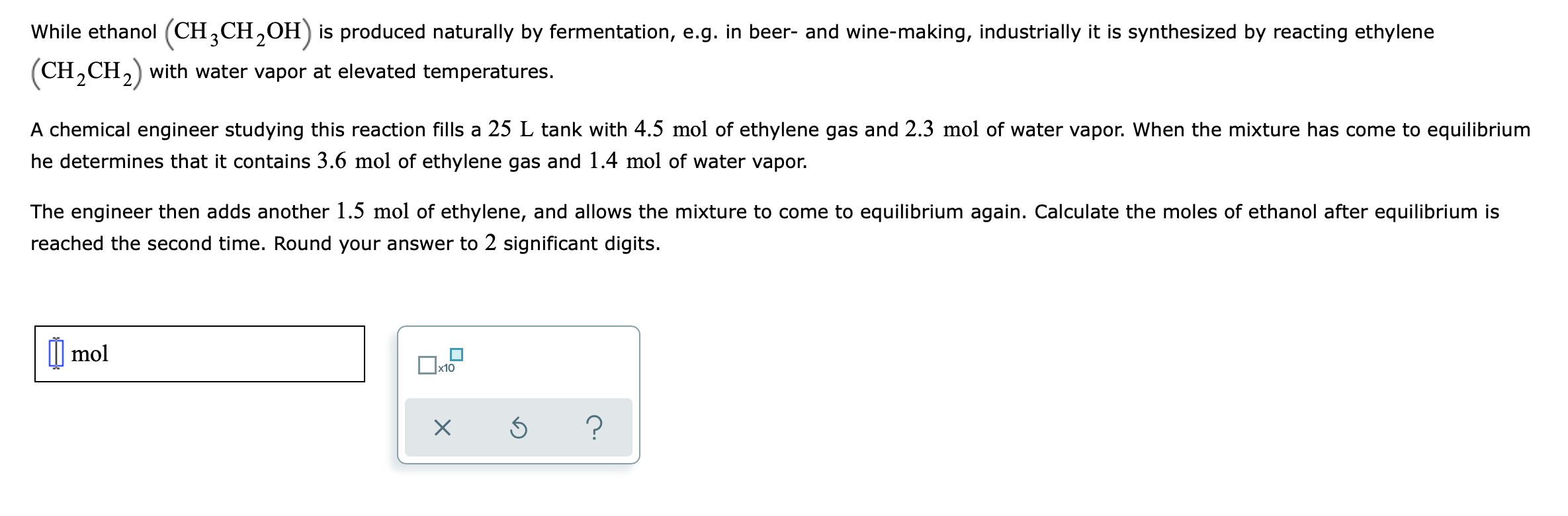 Solved While ethanol (CH2CH2OH is produced naturally by | Chegg.com