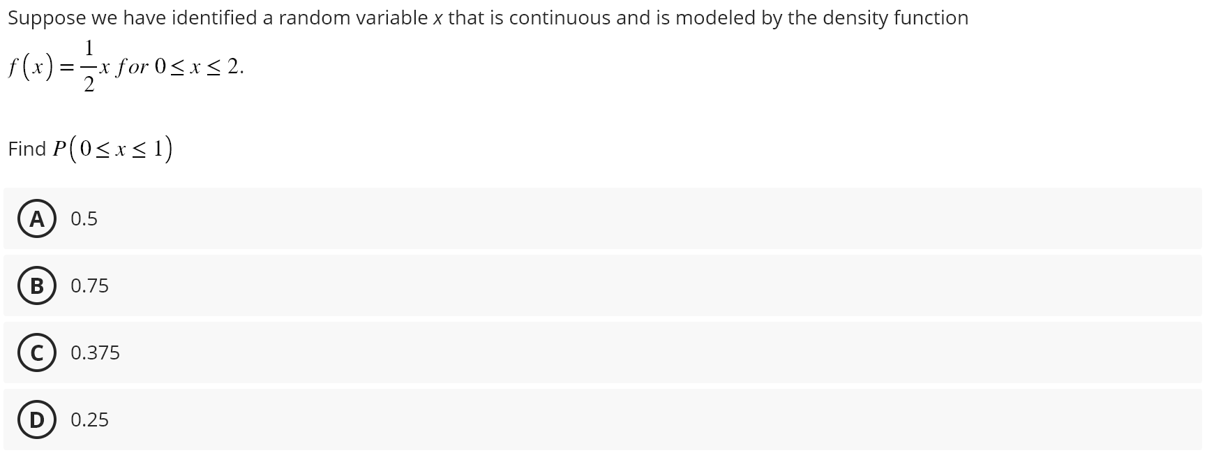 Solved Suppose we have identified a random variable x that | Chegg.com