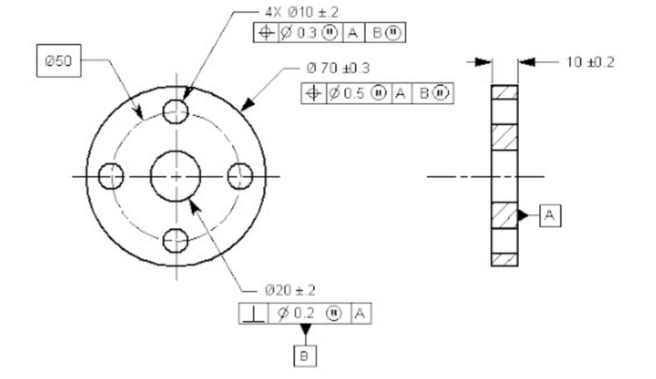 Solved GD & T a) Analyze and explain the Feature Control | Chegg.com
