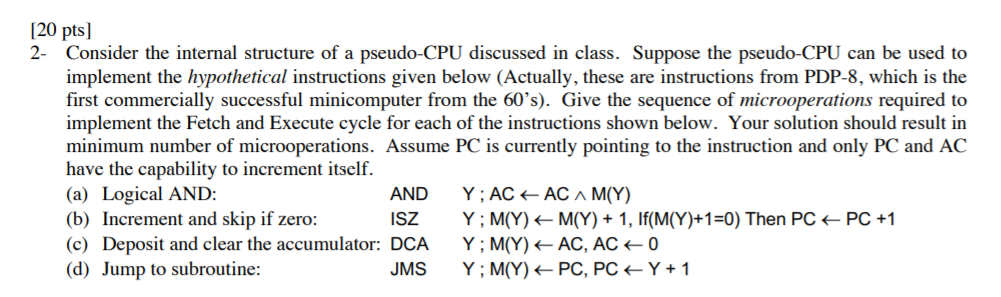 Solved [20 pts) 2- Consider the internal structure of a | Chegg.com