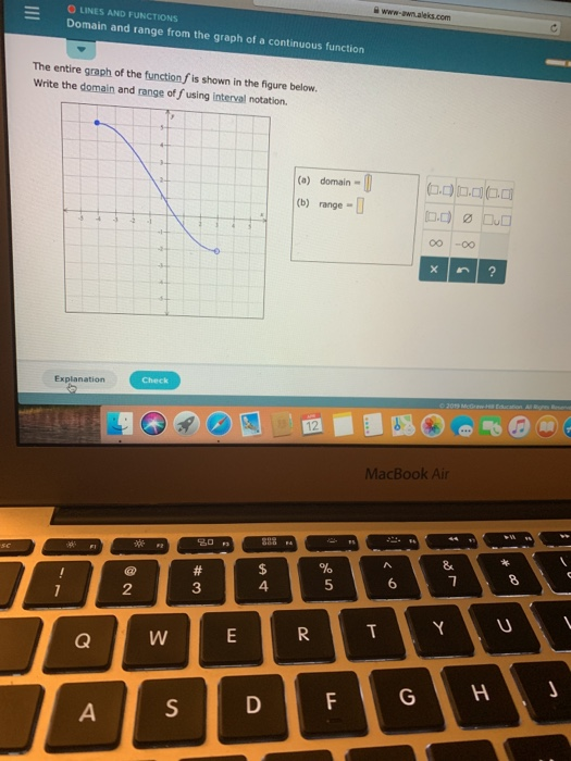 Solved O LINES AND FUNCTIONS Domain and range from the graph | Chegg.com