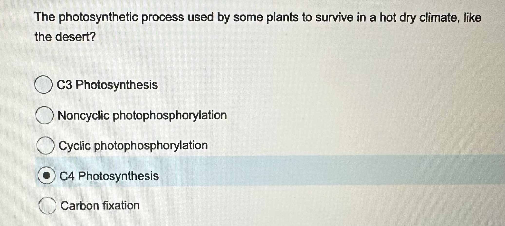 Solved During photosynthesis, which molecule is reduced? | Chegg.com