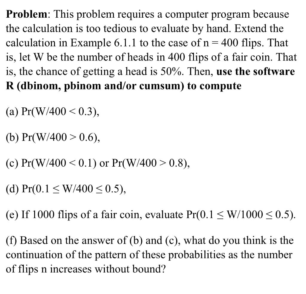 Solved Problem: This problem requires a computer program | Chegg.com