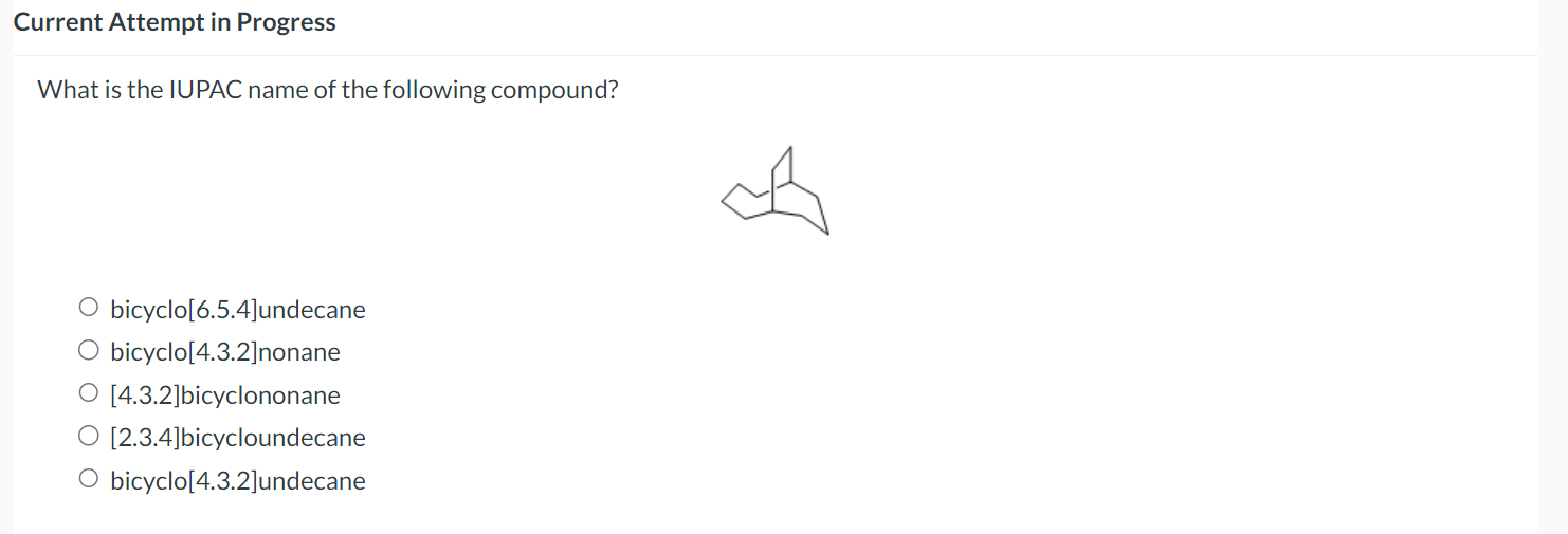 Solved What is the IUPAC name of the following compound? | Chegg.com
