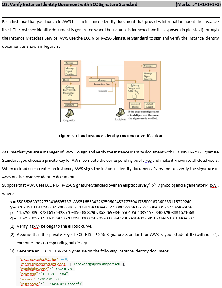 Solved Each instance that you launch in AWS has an instance | Chegg.com