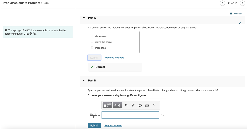 Solved Predict/Calculate Problem 13.46 Part A If a person | Chegg.com