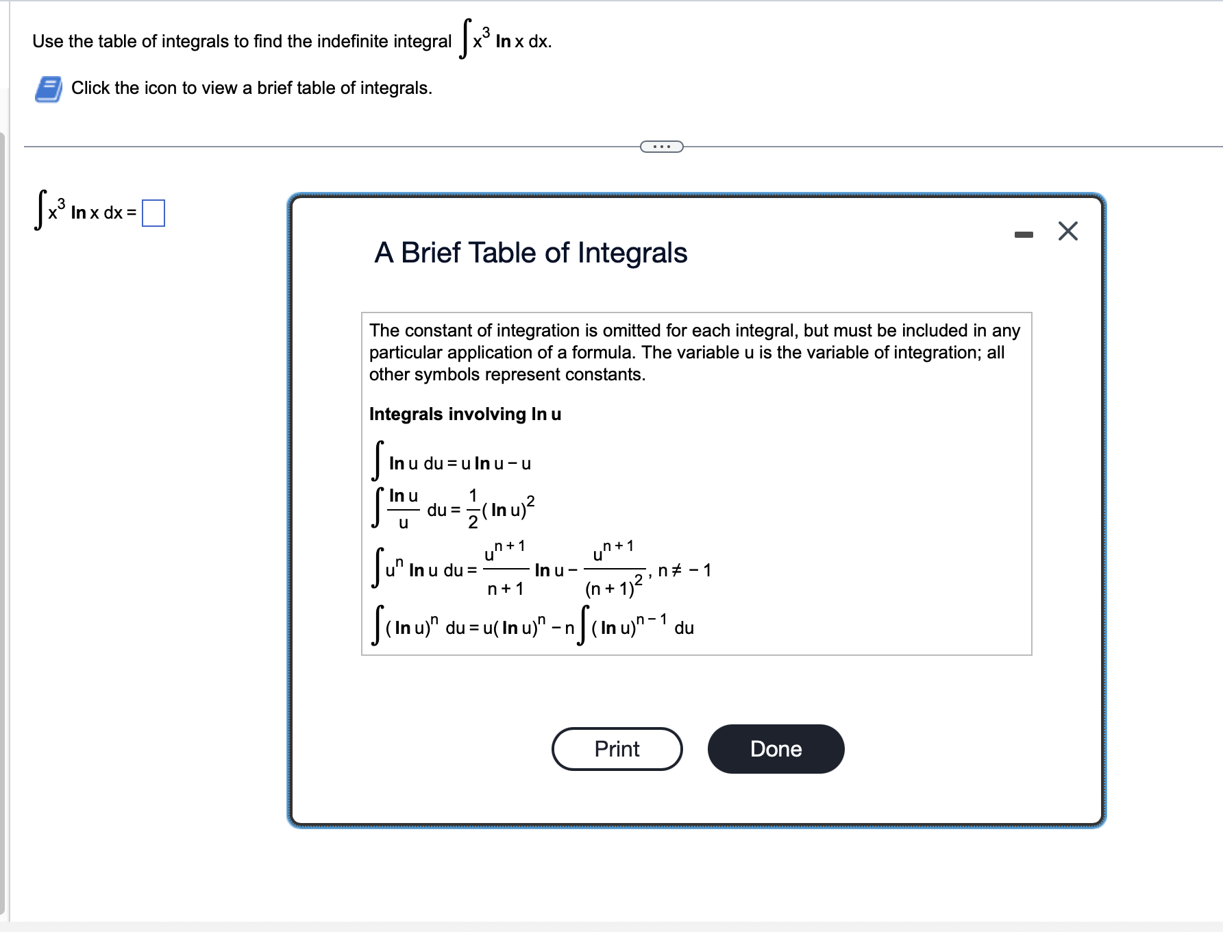 Solved EE ﻿Click the icon to view a brief table of | Chegg.com